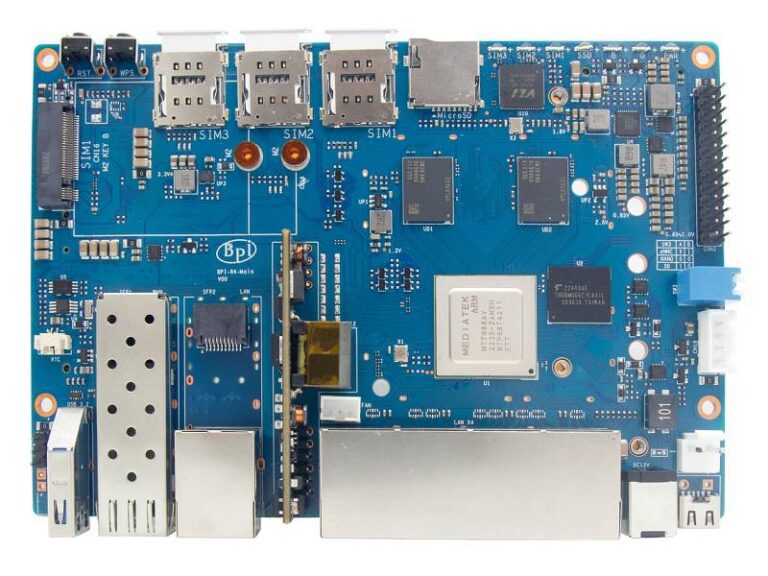 Banana Pi BPI-R4 Review: Wi-Fi 7 OpenWrt Router board with dual SFP+ ports