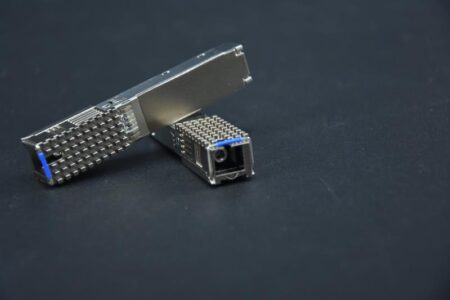 Optfocus Universal GPON/XPON ONU/ONT SFP Stick featuring a MAC address