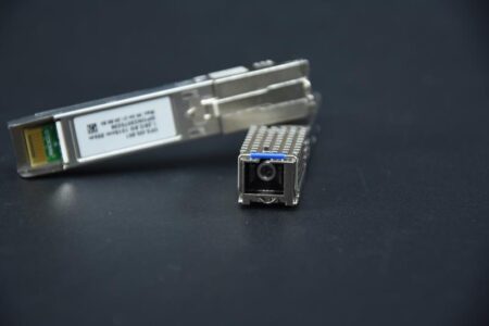 Optfocus Universal GPON/XPON ONU/ONT SFP Stick featuring a MAC address